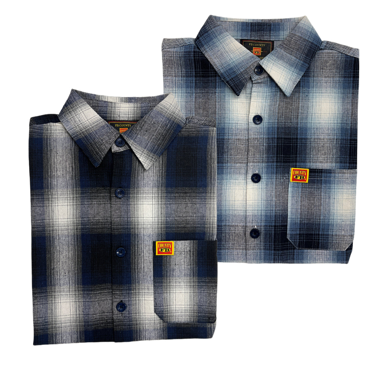 FB County Short Sleeve Checker Flannel Shirt