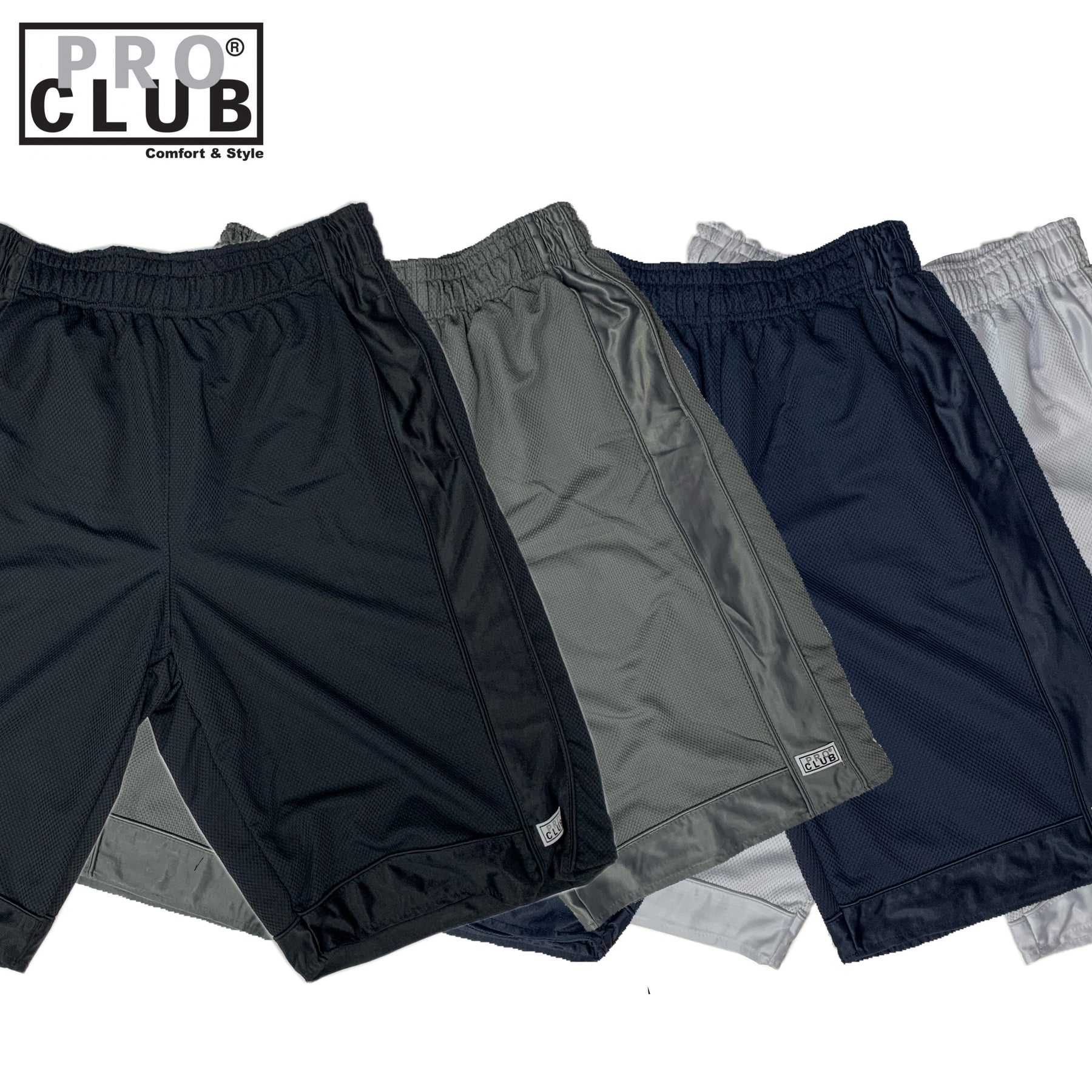 Pro Club Men's Heavyweight Mesh Basketball Shorts
