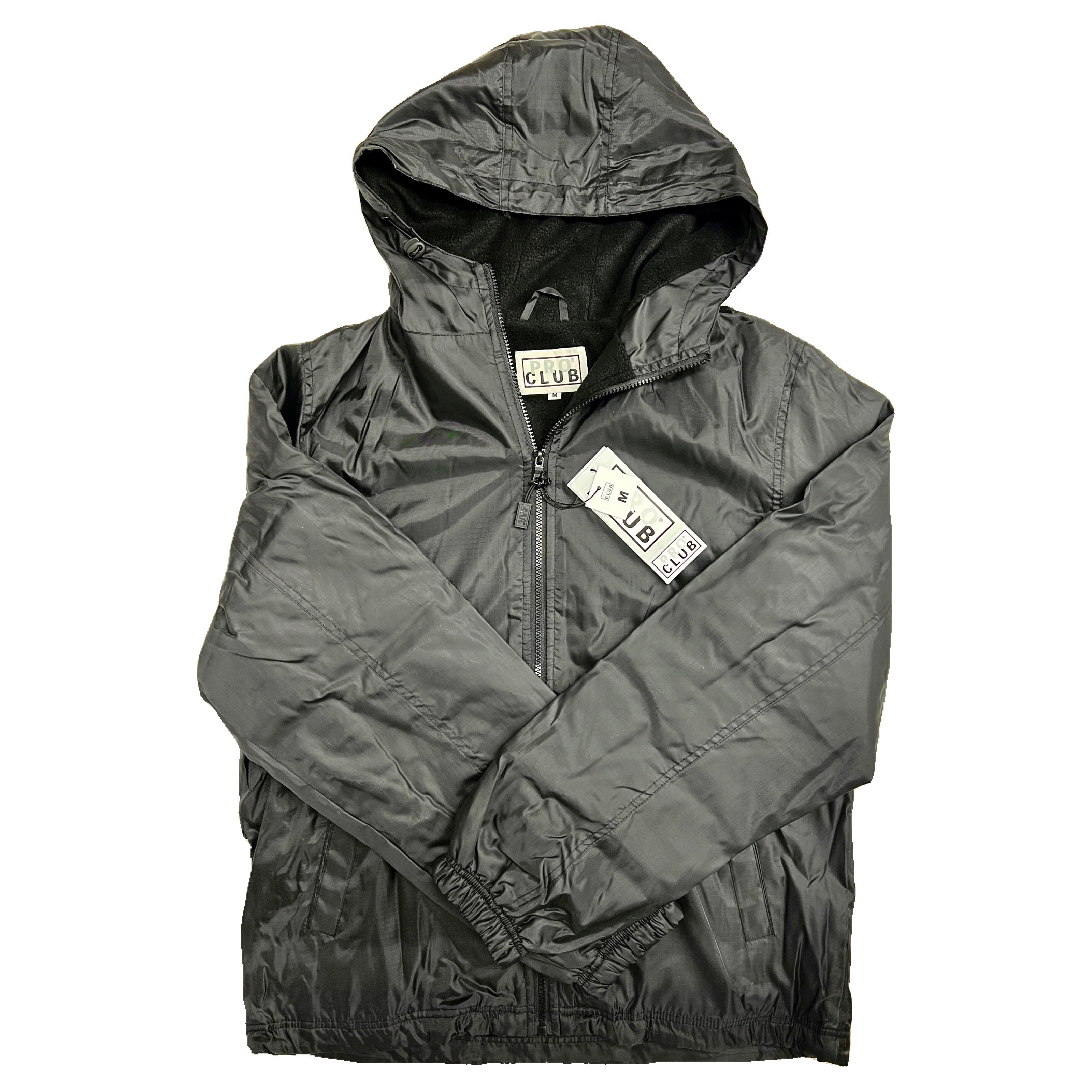 Pro Club Men's Fleece Lined Windbreaker Jacket